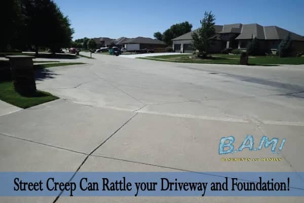 street-creep can rattle your driveway and-foundation and be costly