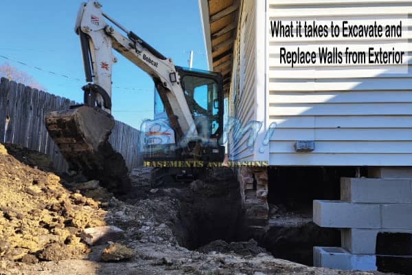 What it takes to Excavate and Replace Walls from the Exterior